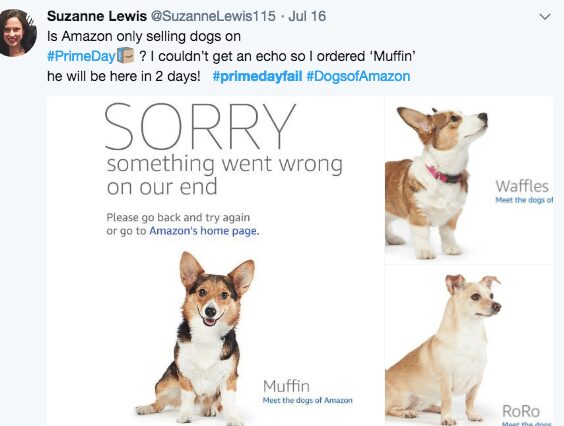 Amazon Prime Day Fail